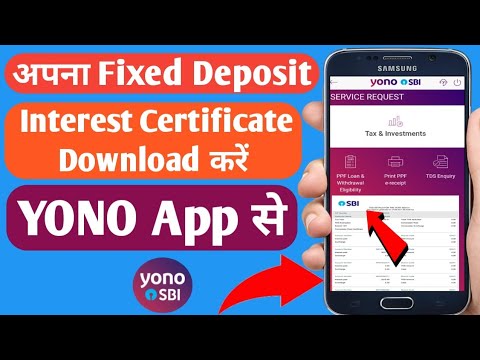 How to Download SBI FD Interest Certificate from YONO SBI Mobile App/FD ...