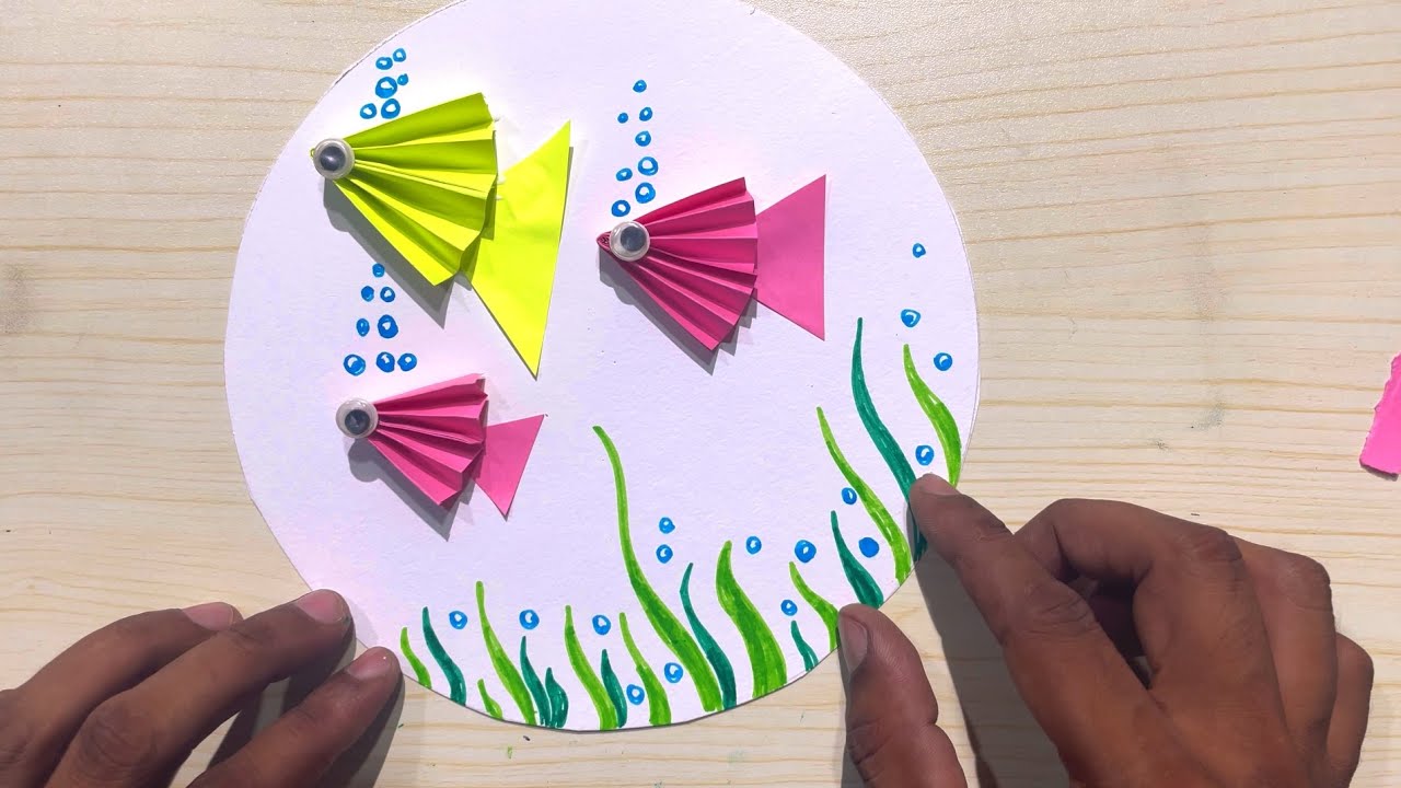 How to Make Easy Origami Paper Fish For Kids | Paper Craft Easy | KIDS ...