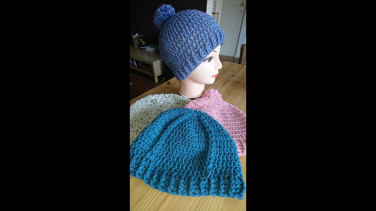 Naadloze Basis Muts Voor Volwassenen - Haken - Tutorial - Nederlands ...