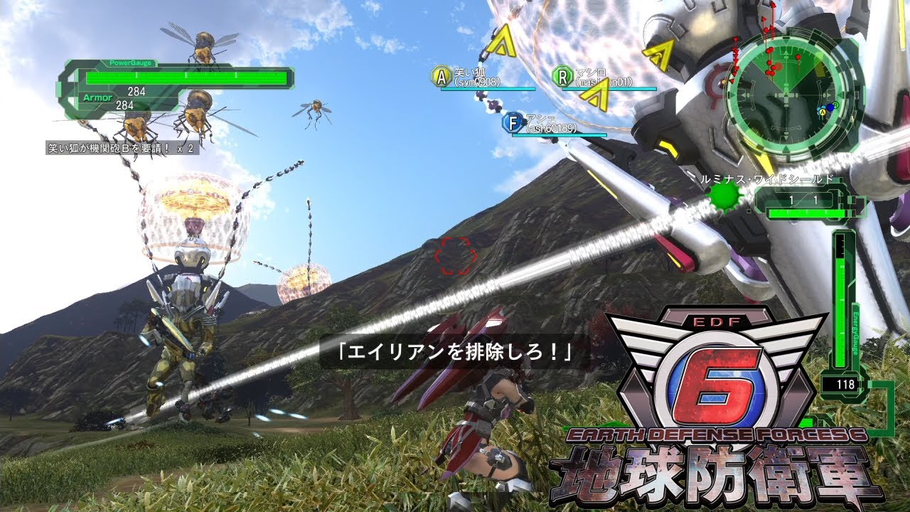 【地球防衛軍6】オンM34. 海辺の巨塔：ウイングダイバー：HARD【EDF6】 - YouTube