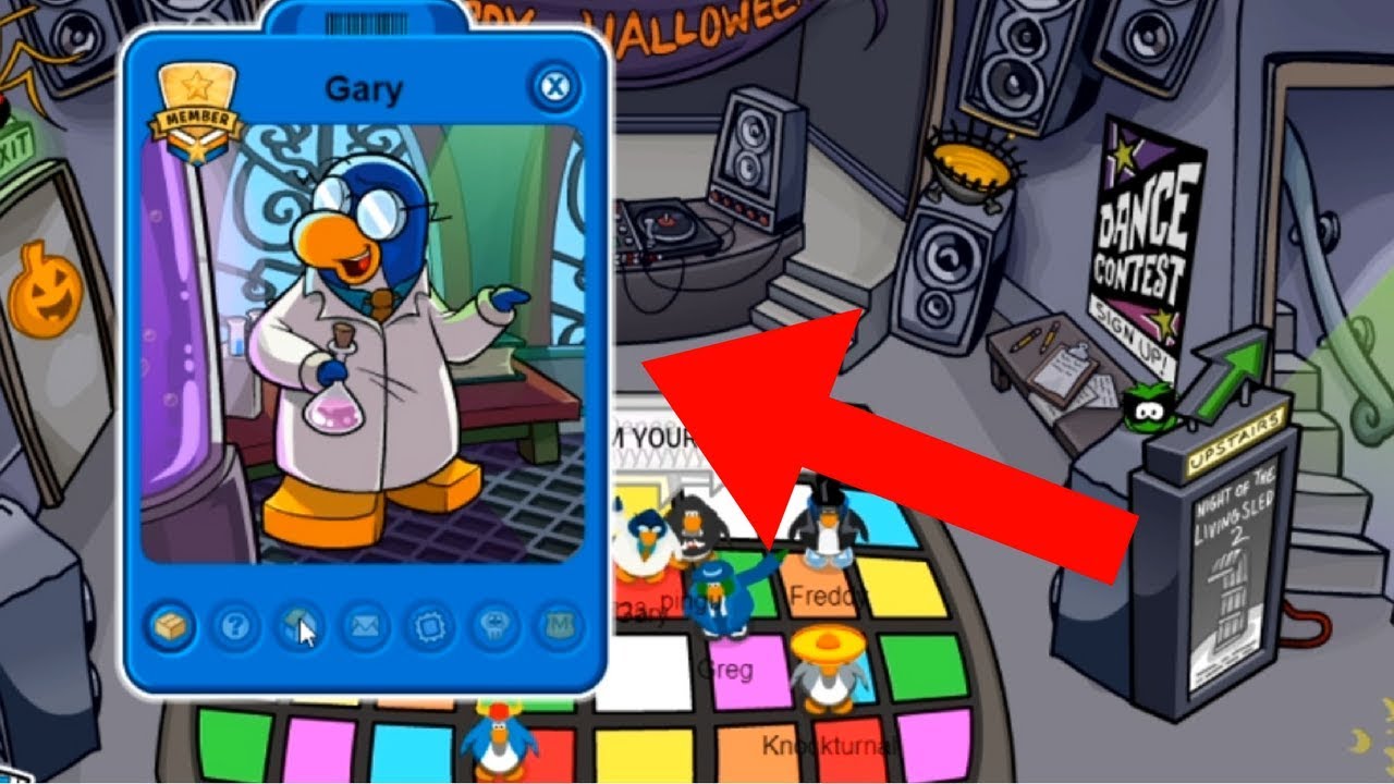 Meeting Gary In Club Penguin Mania - YouTube
