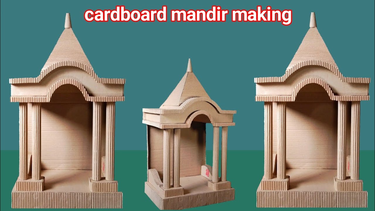 Cardboard Temple Making Cardboard Temple Simple Temple Design For Cardboard Temple Making Cardboard Temple Simple Temple Design For