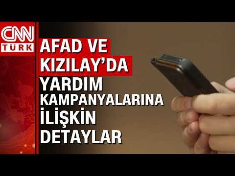 AFAD ve Türk Kızılayı'da yardım kampanyalarına ilişkin detayları paylaştı