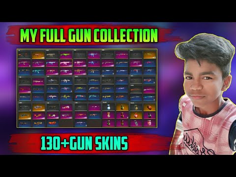 130+ Gun Skins In My Free Fire Account 😅😎 || Kutty Gokul Gun Collection ...