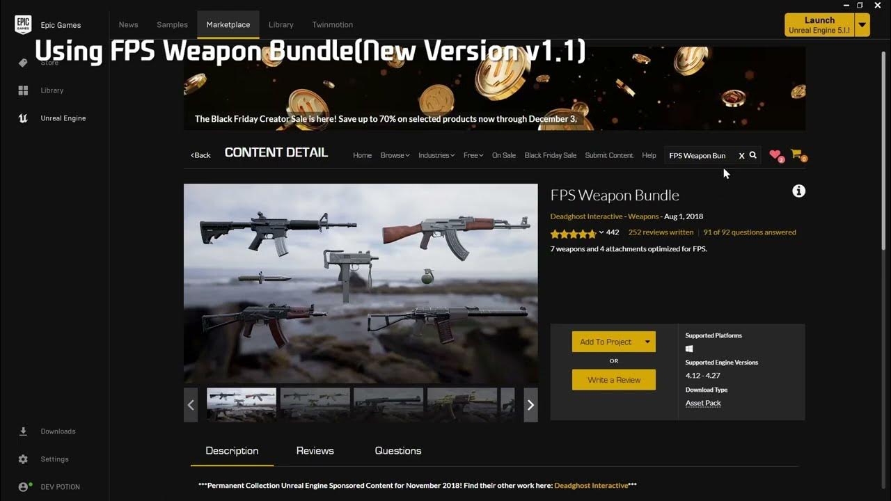 FPS Procedural Animation - Using FPS Weapon Bundle - YouTube