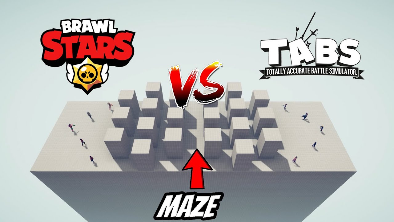 BRAWL STARS 5v5 Tournament - Maze Map Totally Accurate Battle Simulator ...