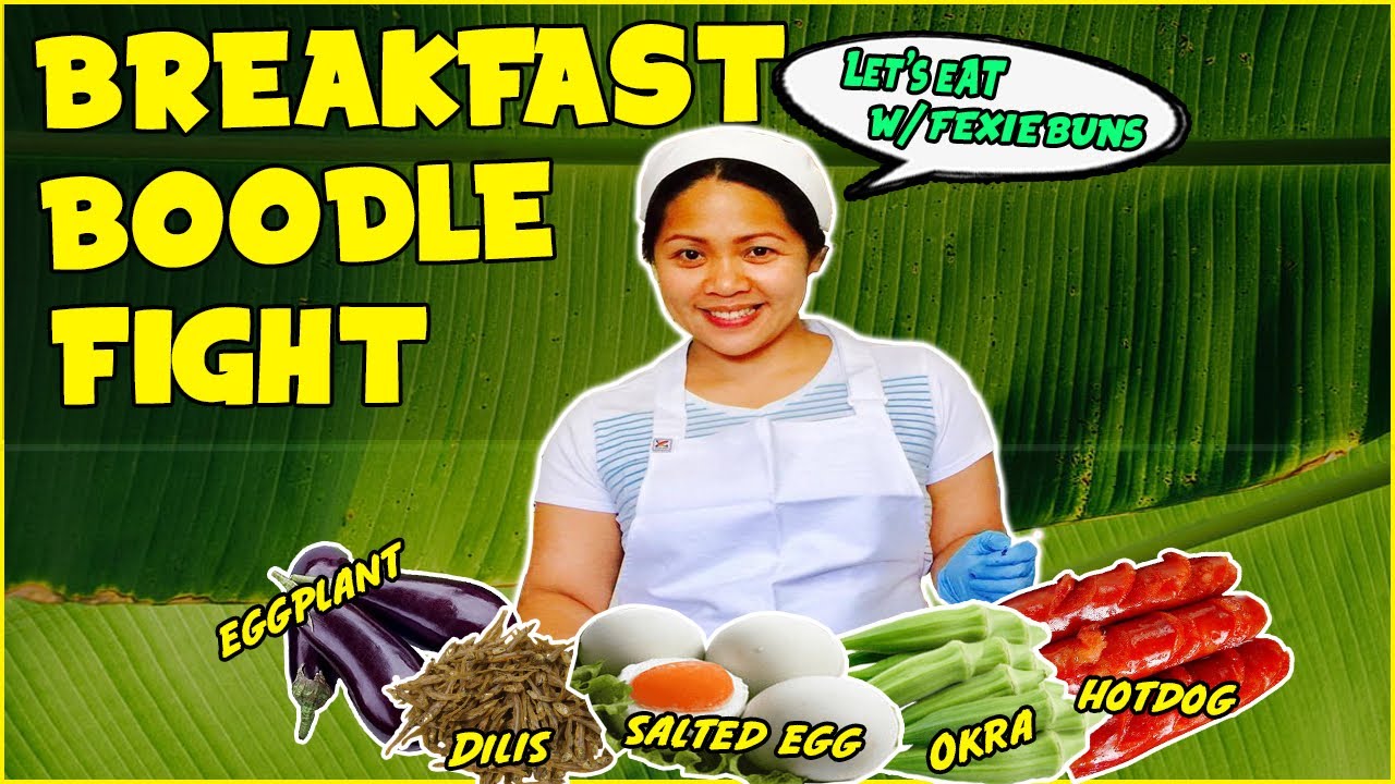 Breakfast Boodle Fight w/ Fexie Buns, Boodle Fight - YouTube