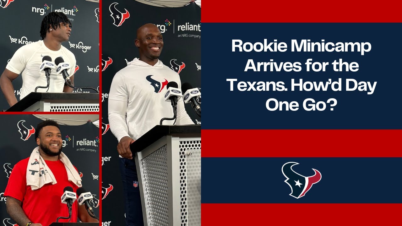 Texans Rookies Hit the Field for Rookie Minicamp. How'd Day One Go ...