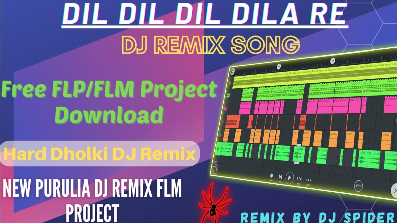 Dil Dil Dil Dila Re ।। DJ Remix Song ।। Free FLM Project Download ...