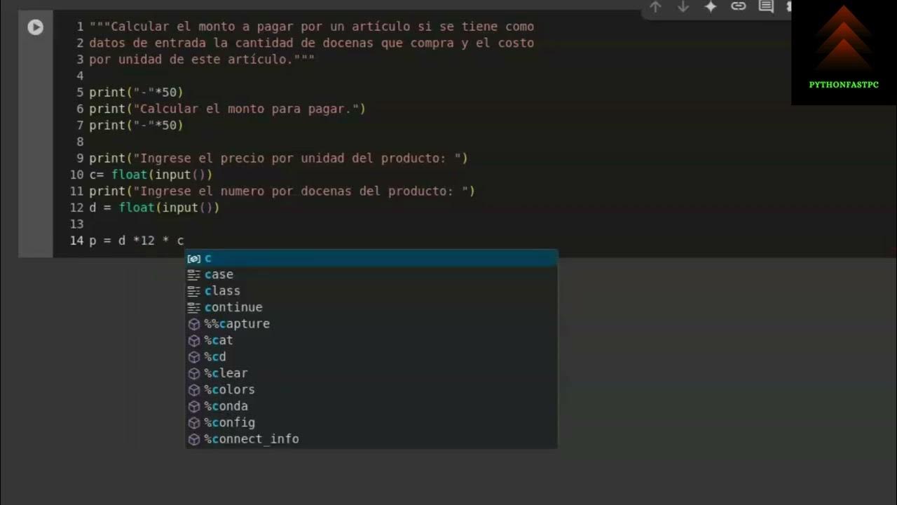 PYTHON ALGORITMO 15 #python #pythontutorial #desarrolloweb - YouTube