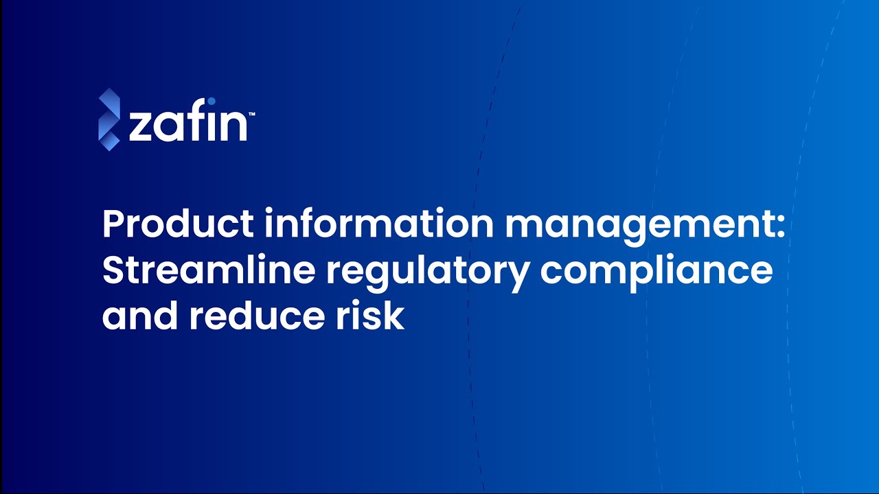 Product Information Management | Streamline regulatory compliance and ...