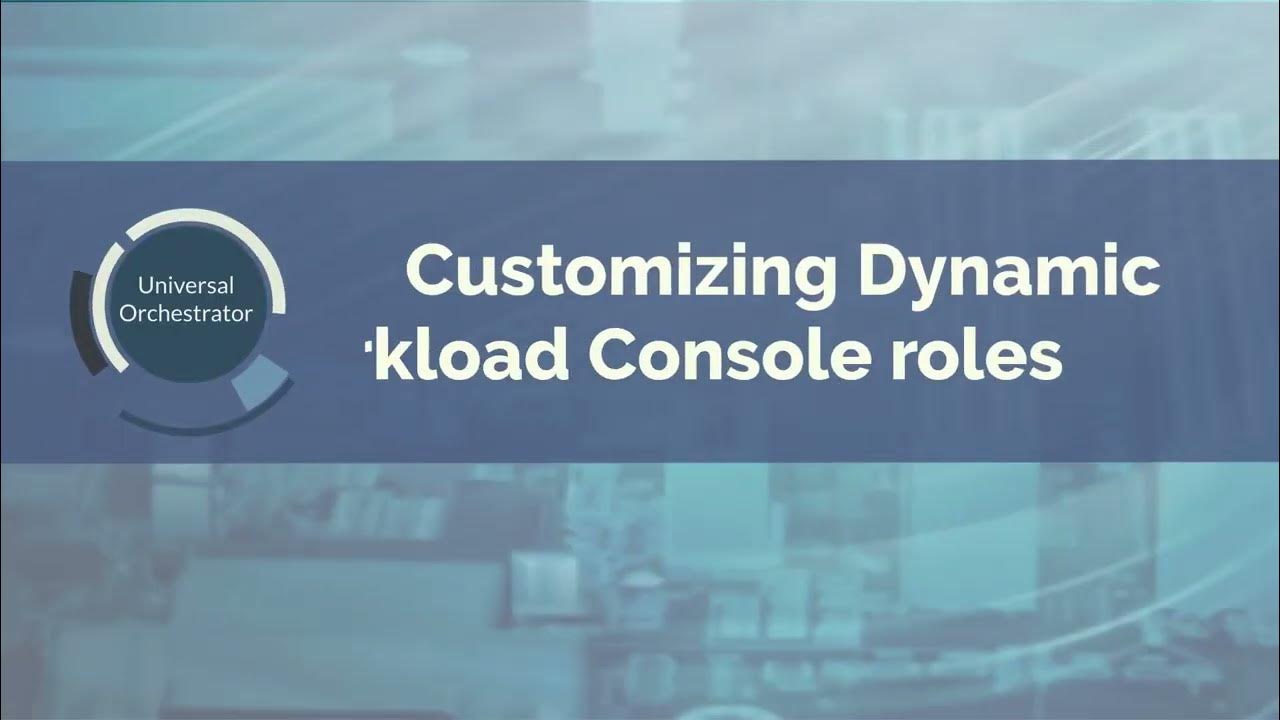 Customizing Dynamic Workload Console roles - YouTube