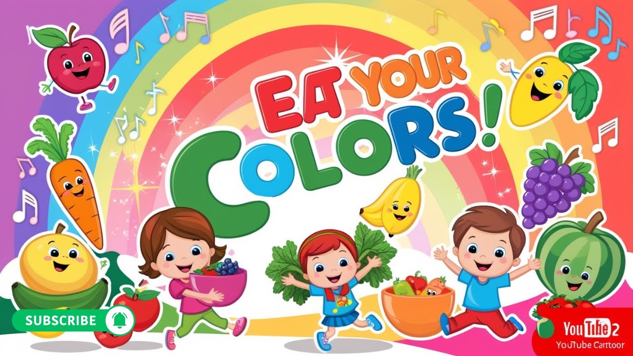 🎈 Eat Your Colors (Fruits & Veggies Song) | #funnyvideo | #kidssongs ...