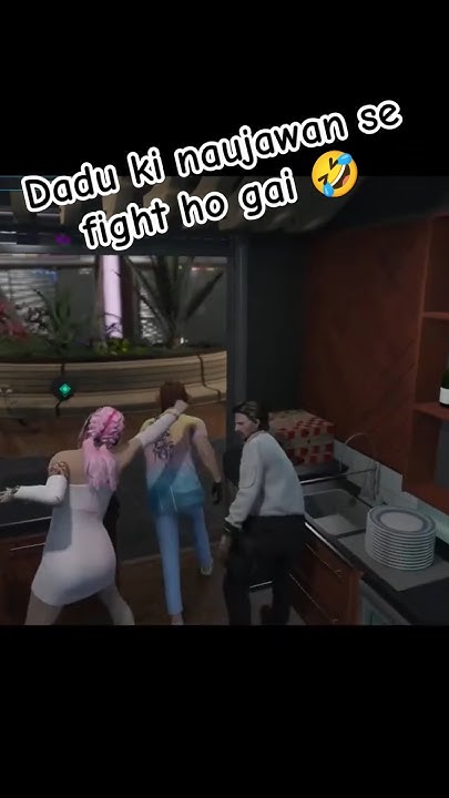 Dadu ki naujawan se fight ho gai 🤣#fivem #nopixelindia #shortsfeed #shortsvideo #viralgirl # ...