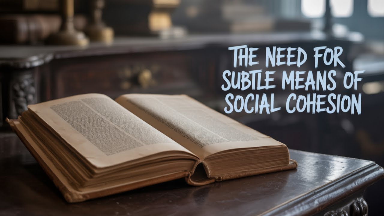The need for subtle means of social cohesion - YouTube