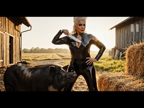Pig Slaughter Woman | Pig Butcher Lady