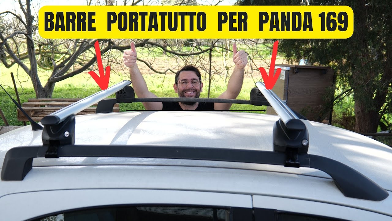 Come montare le Barre Portatutto sulla Panda 169 - YouTube