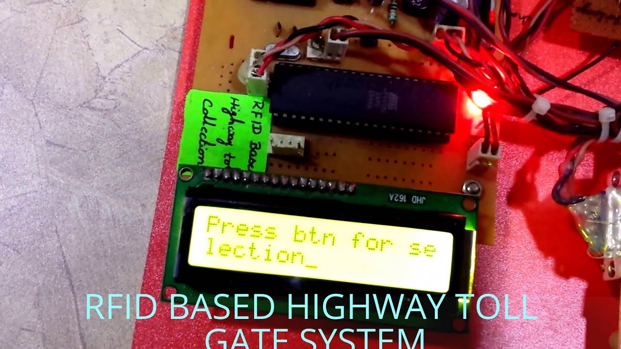 RFID BASED HIGHWAY TOLL GATE SYSTEM - YouTube
