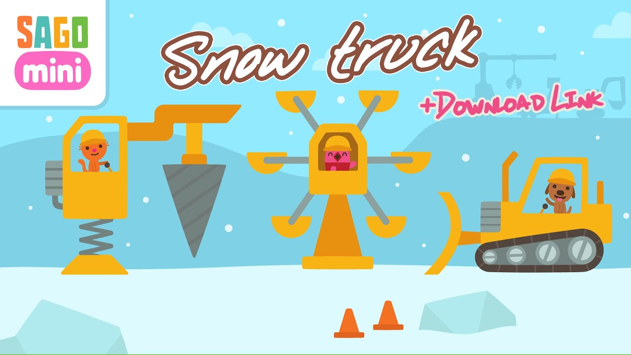 Sago mini Snow truck : Gameplay (iOS, Android) - YouTube