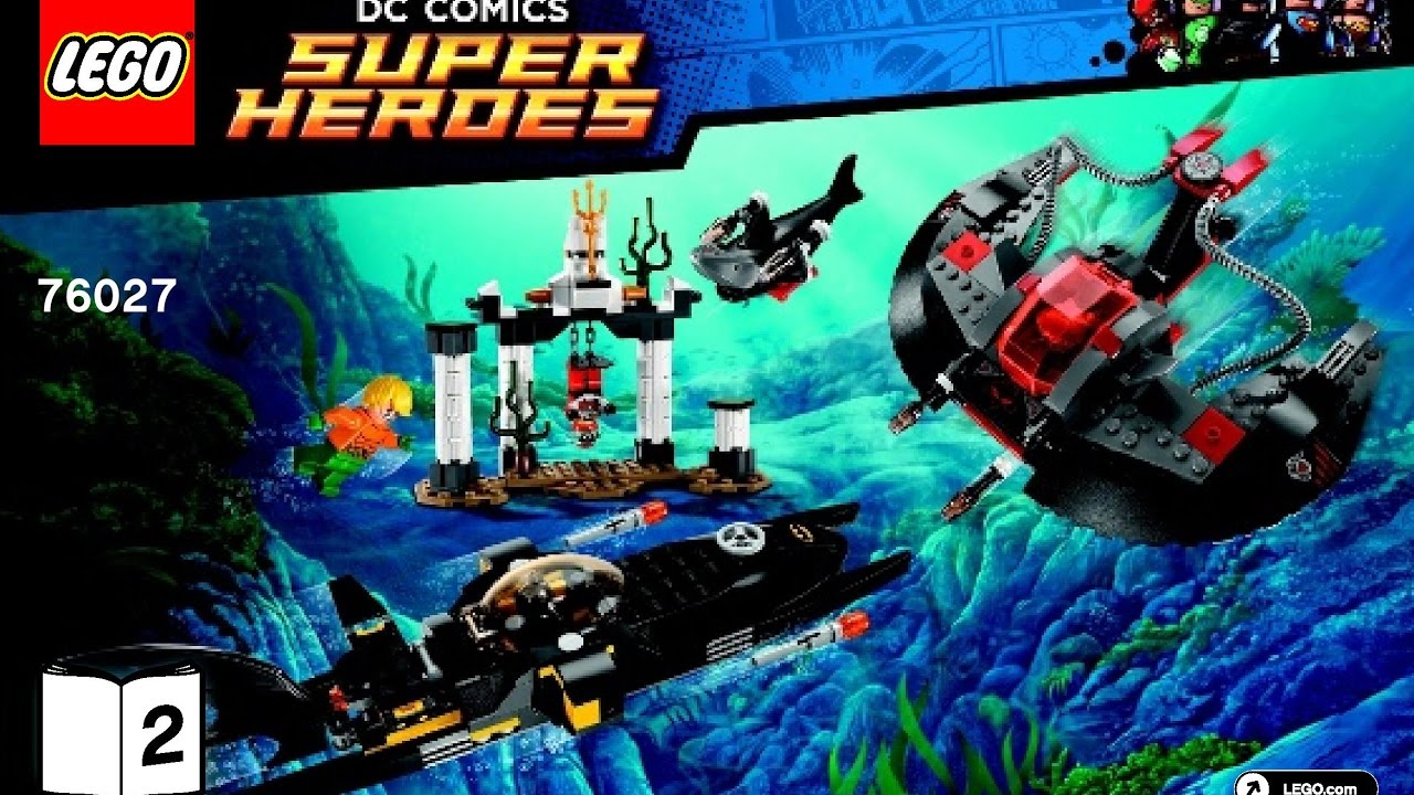 LEGO Batman Superheroes Black Manta Deep Sea Strike 76027 Instructions ...