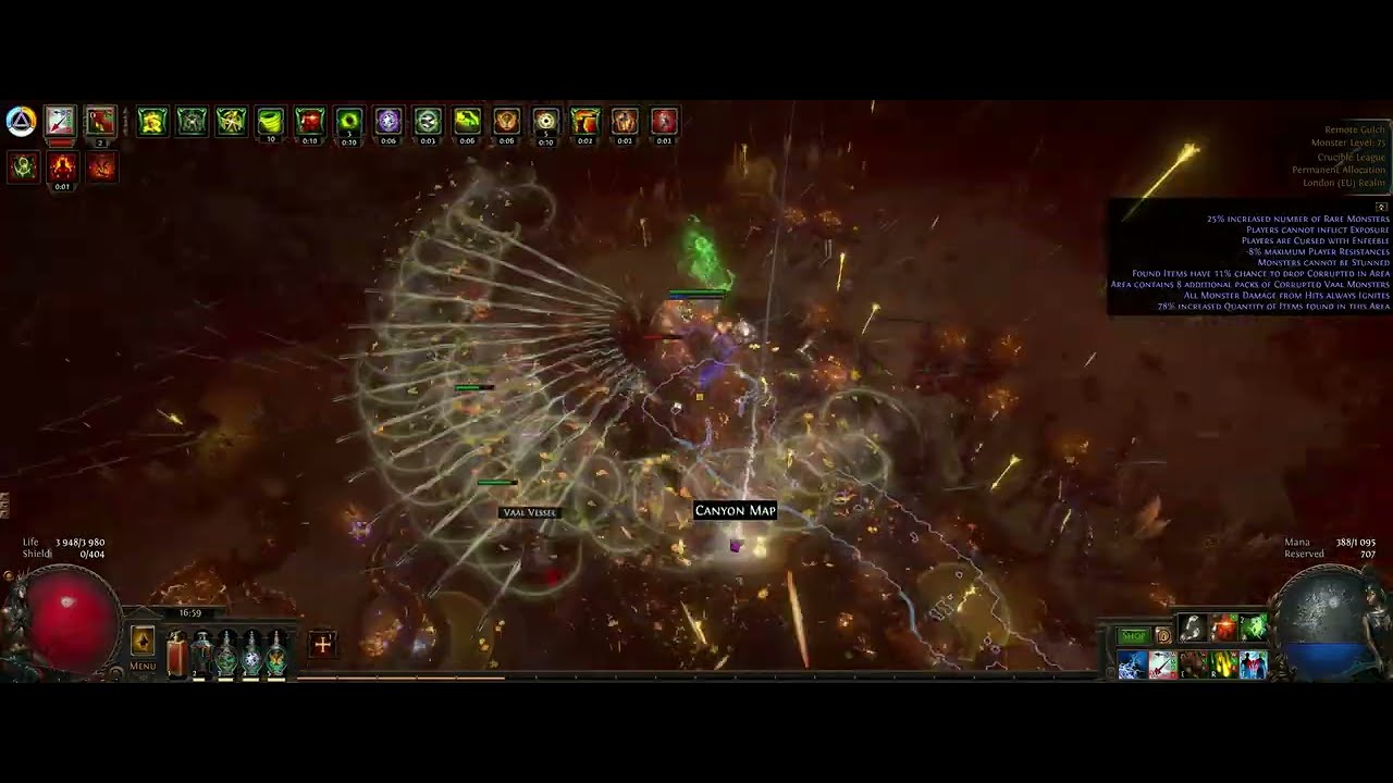 13 Arrows Tornado Shot Deadeye 1.5Div budget 78 lvl - YouTube