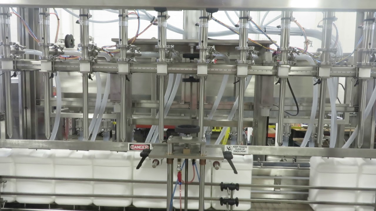 Oden 10 head Pro/Fill 3000 fully automatic inline liquid filling system ...