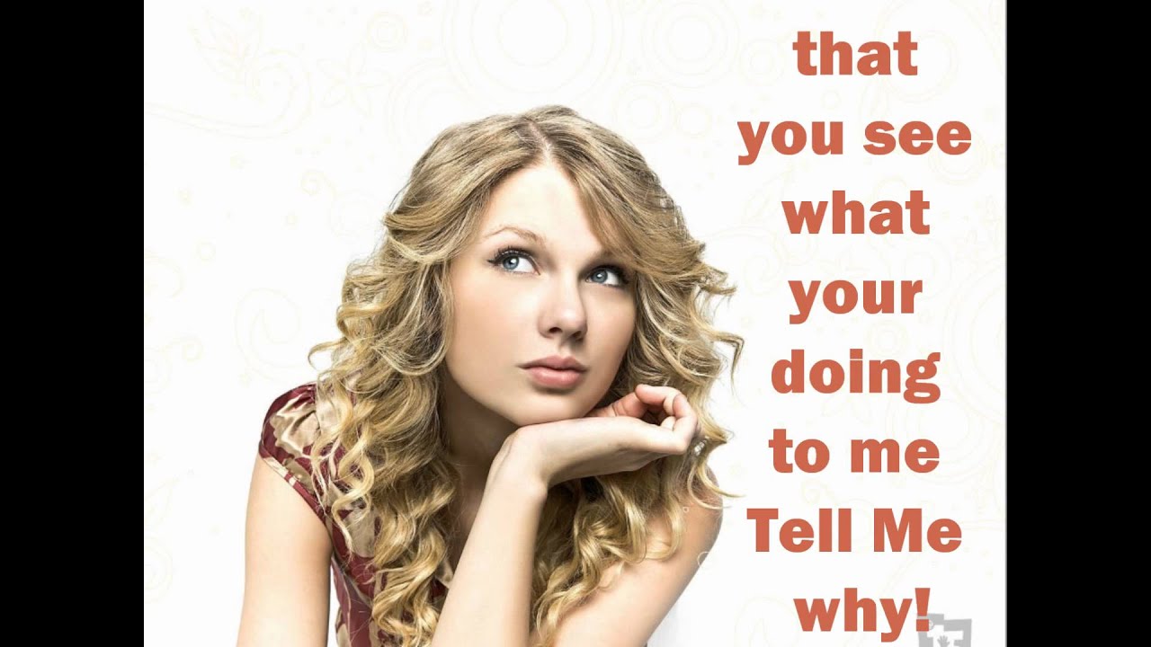 tell me why taylor swift - YouTube