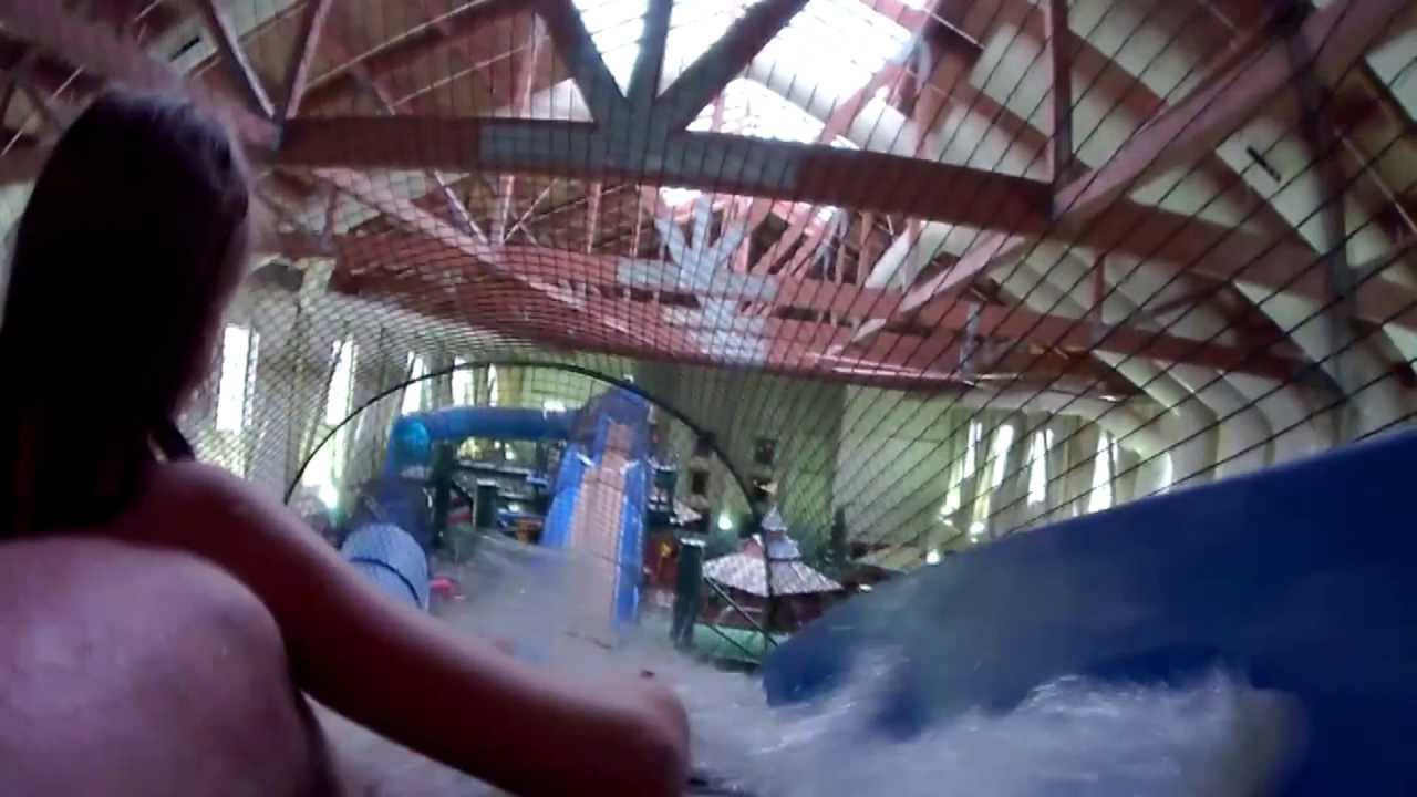 Rapids Run slide/rollercoaster at Great Wolf Lodge Niagara - YouTube