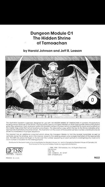 Bite Sized AD&D Module Review - C1 Hidden Shrine of Tamoachan #dnd #oldschool #adnd - YouTube