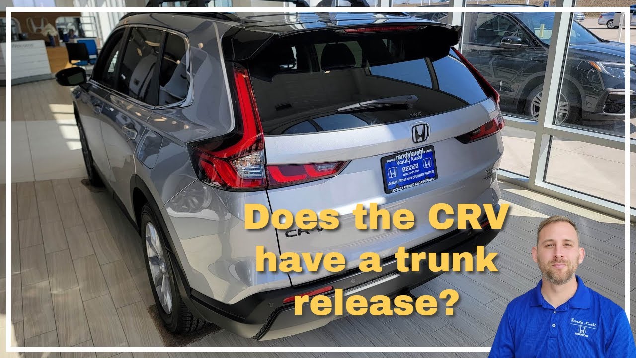 Does the CRV have a trunk release? - YouTube