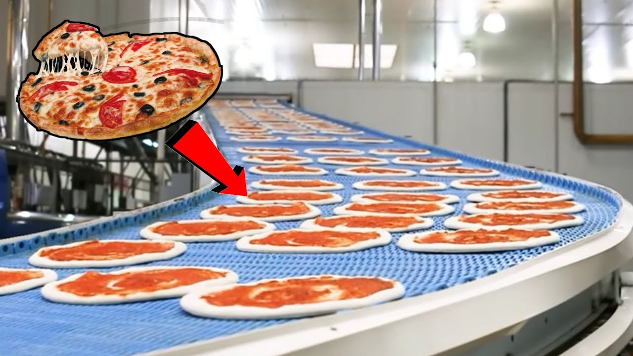Factory Me Pizza Kaise Banta Hai | Pizza Production Factory | Domino's ...