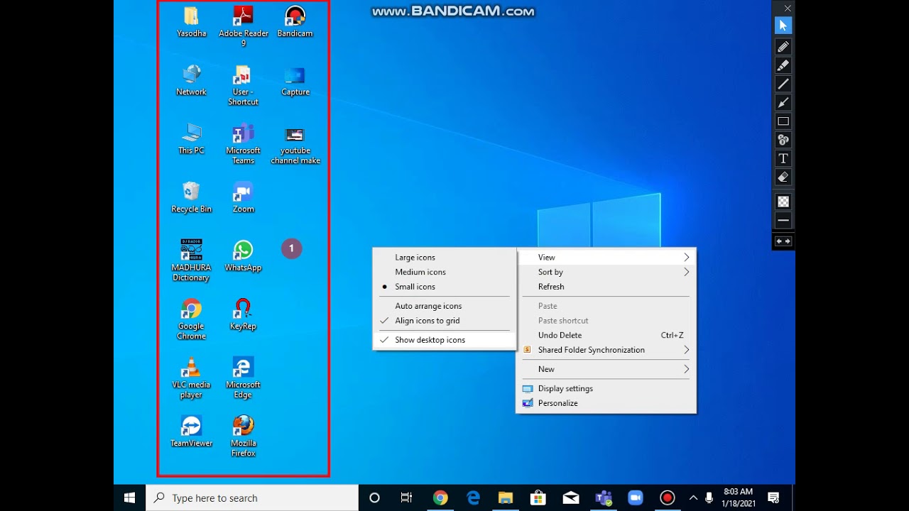 How to show desktop icons👌😊 - YouTube