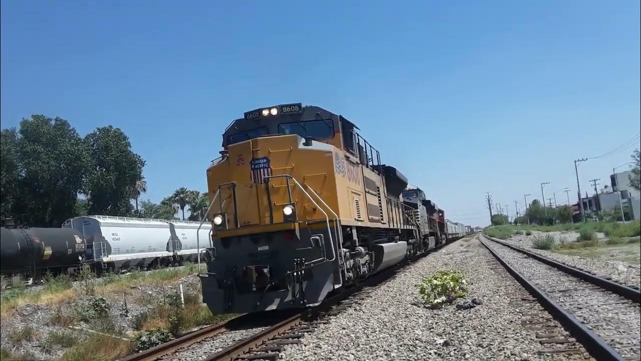 up 8608 ns 4090 y bnsf 8120 - YouTube