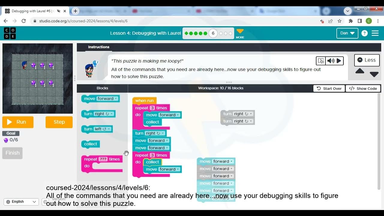 Learn Computer Science - Code.org - coursed-2024 L4L6 - YouTube