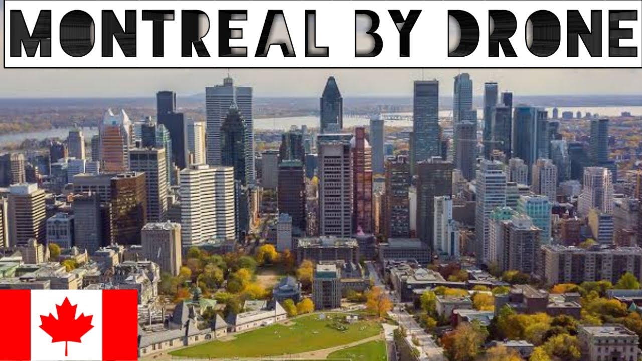 Montreal Quebec Canada Drone View [4k] - YouTube