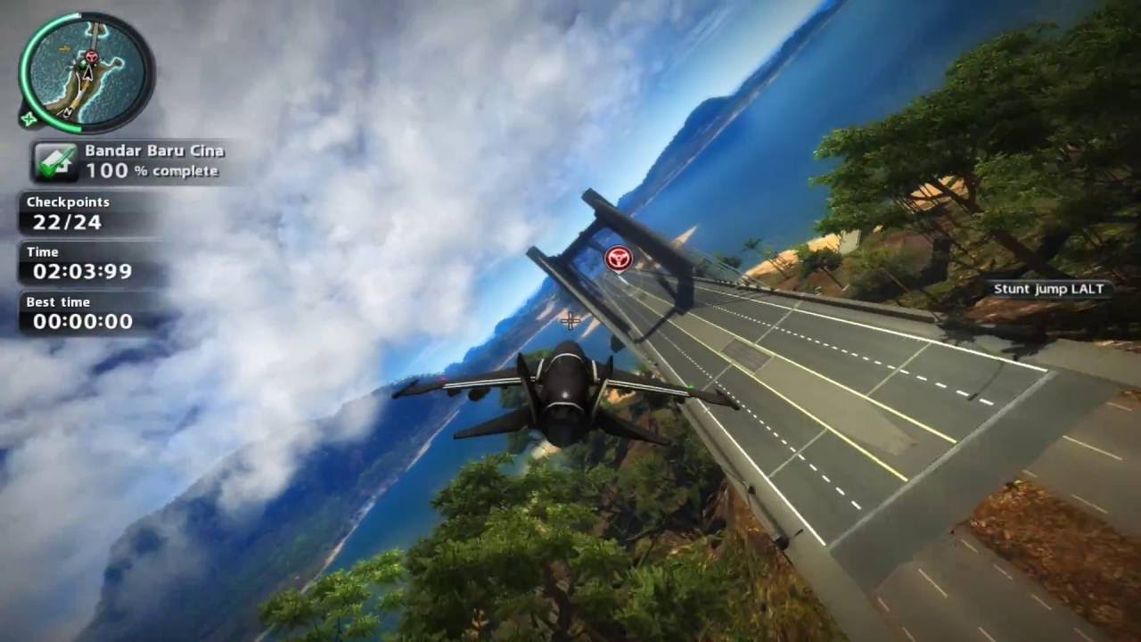 Just Cause 2 | "Casino Finale"' Airplane Challenge | F-33 DragonFly Jet ...