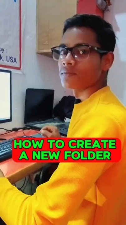 How to make new folder just 5 second in laptop 🔥 #Computer me new folder kaise banye #motivation ...