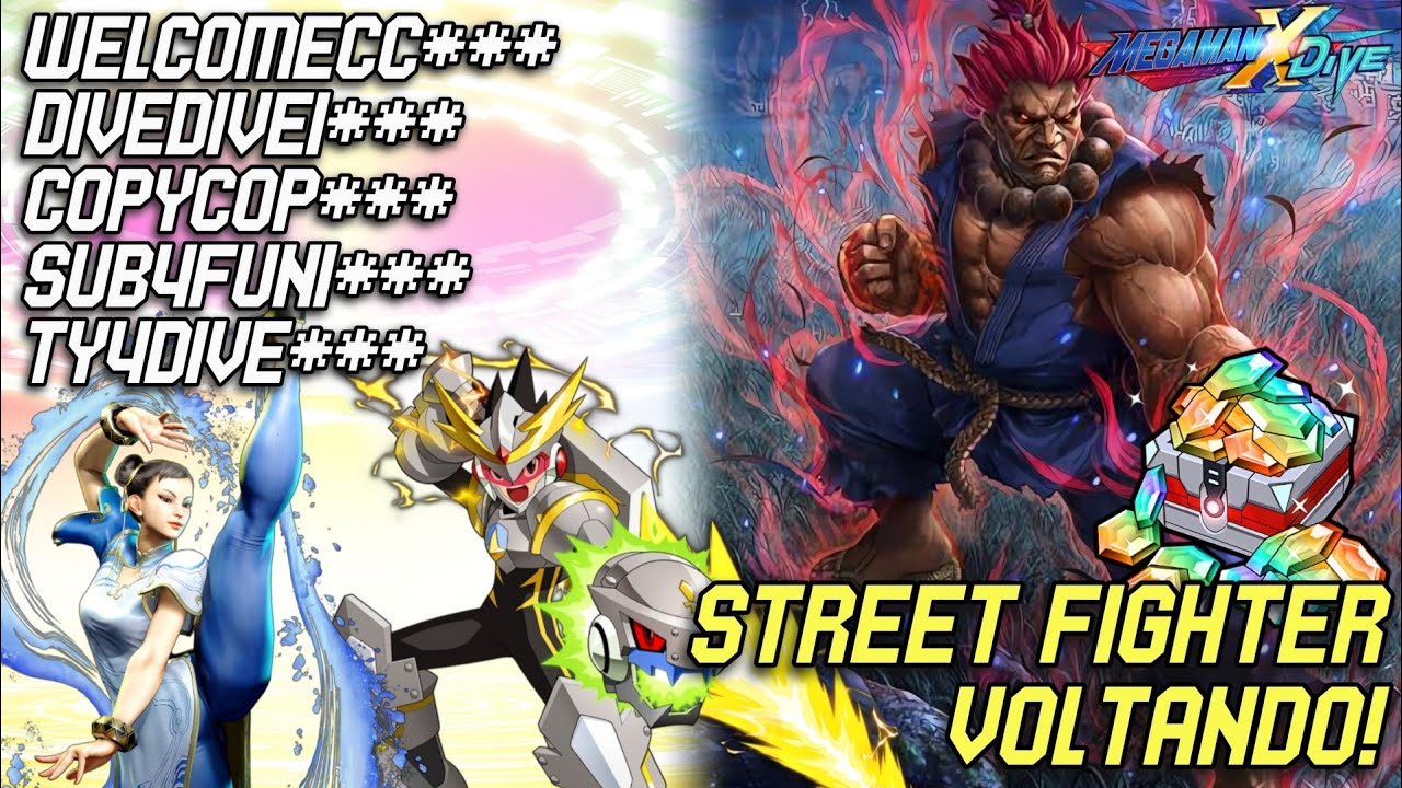 Mega Man X Dive New Codes/Novos Códigos Com Ticket + Buffs Estão ...