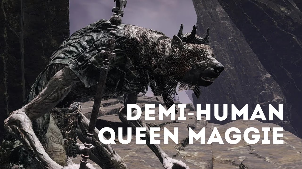 Demi-Human Queen Maggie Boss Fight | Elden Ring - YouTube