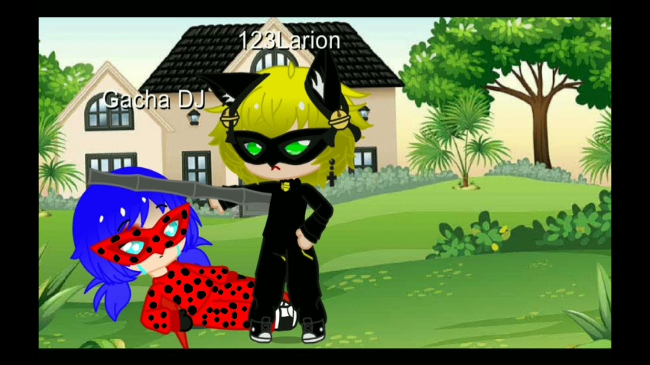 Lady bugz and cat nior🐞🐈‍⬛(#gachaclub/#ladybugs) - YouTube