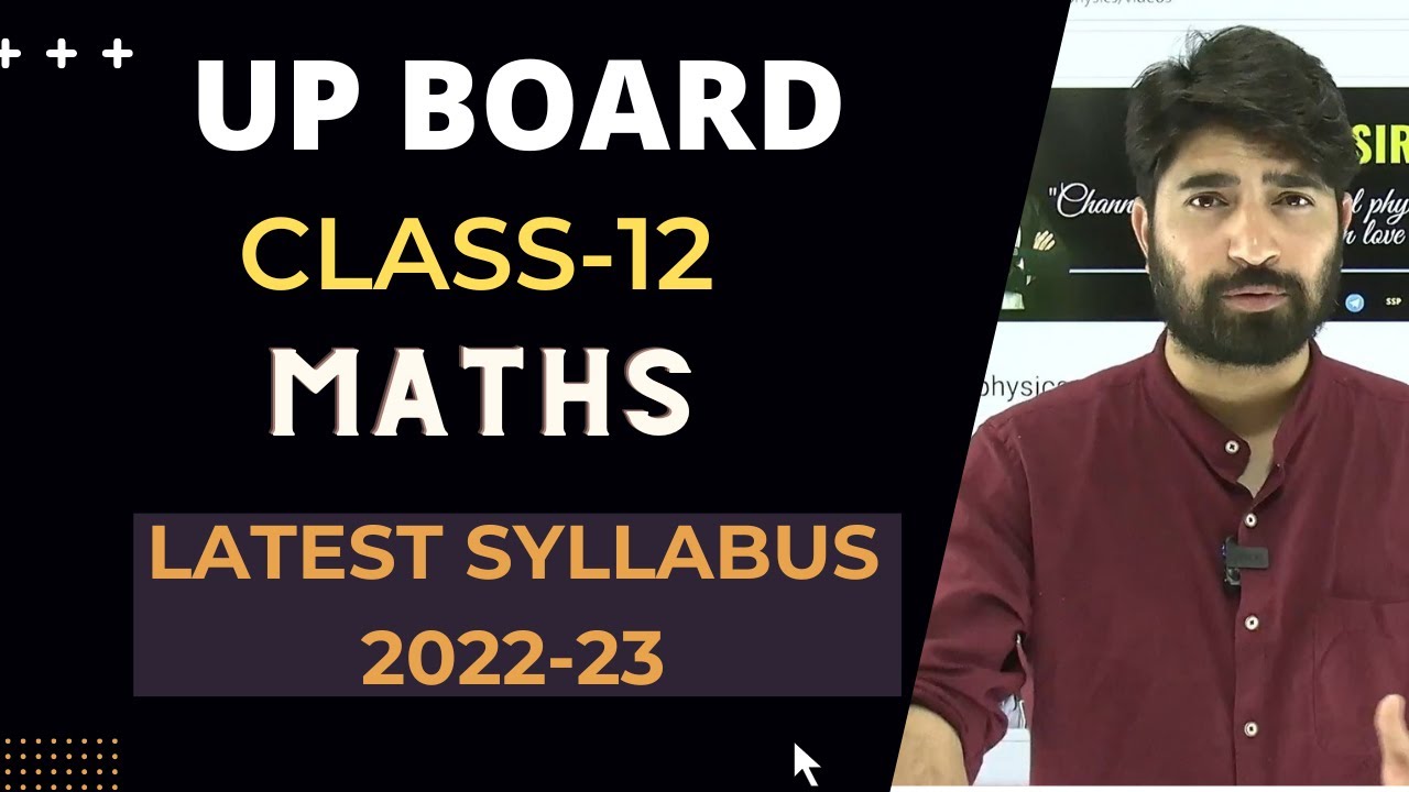 UP board syllabus 2022-23 class 12 Math । Class 12 Math syllabus 2022 ...
