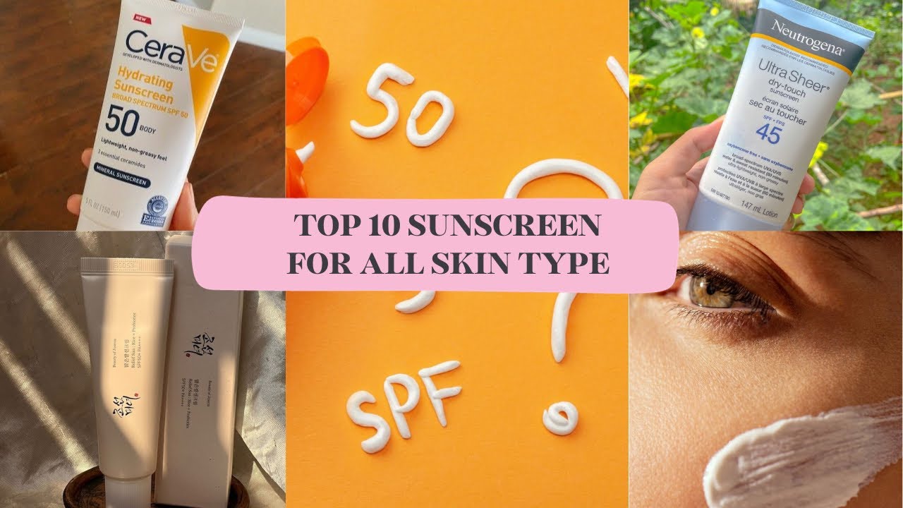 Top 10 Sunscreen for all type of skin| Affordable Sunscreen 🌤️☀️ # ...