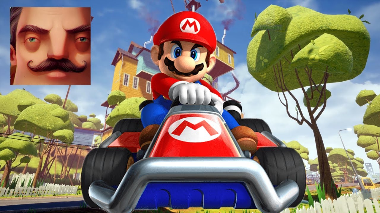 Hello Neighbor - My New Neighbor BIG Mario Kart Act 2 Gameplay ...