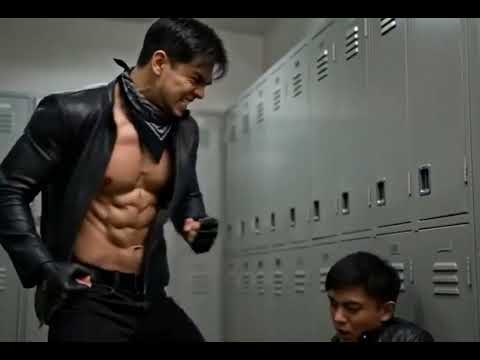 Gut punch, biker fighter #shrotsvideo #gutpunch #leatherjacket #gearfun