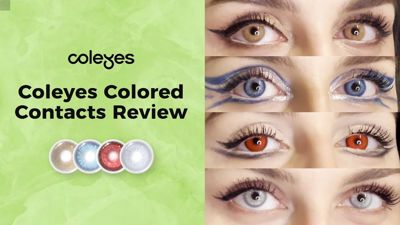 Coleyes Everyday Colored Contacts Review - YouTube