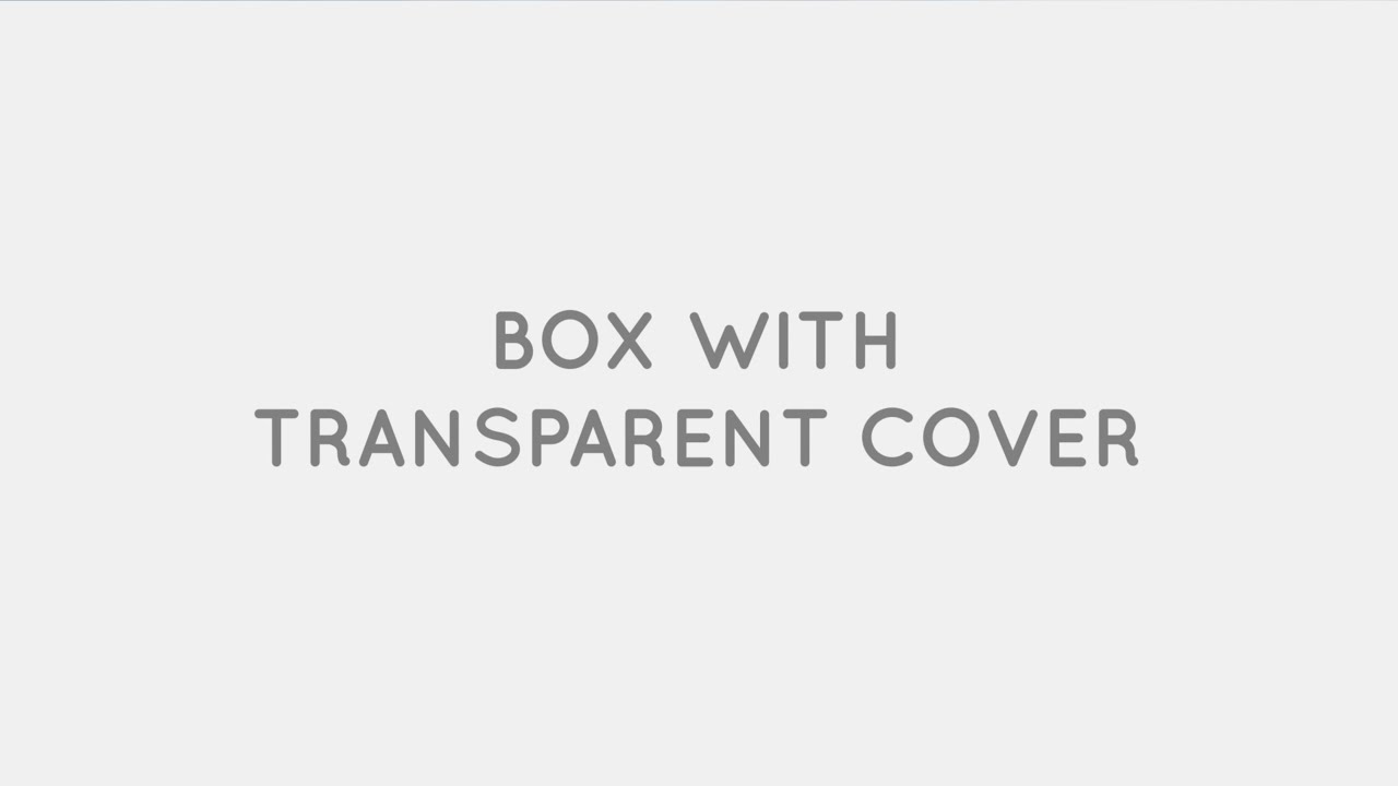 How to fold - Box with Transparent Cover - YouTube