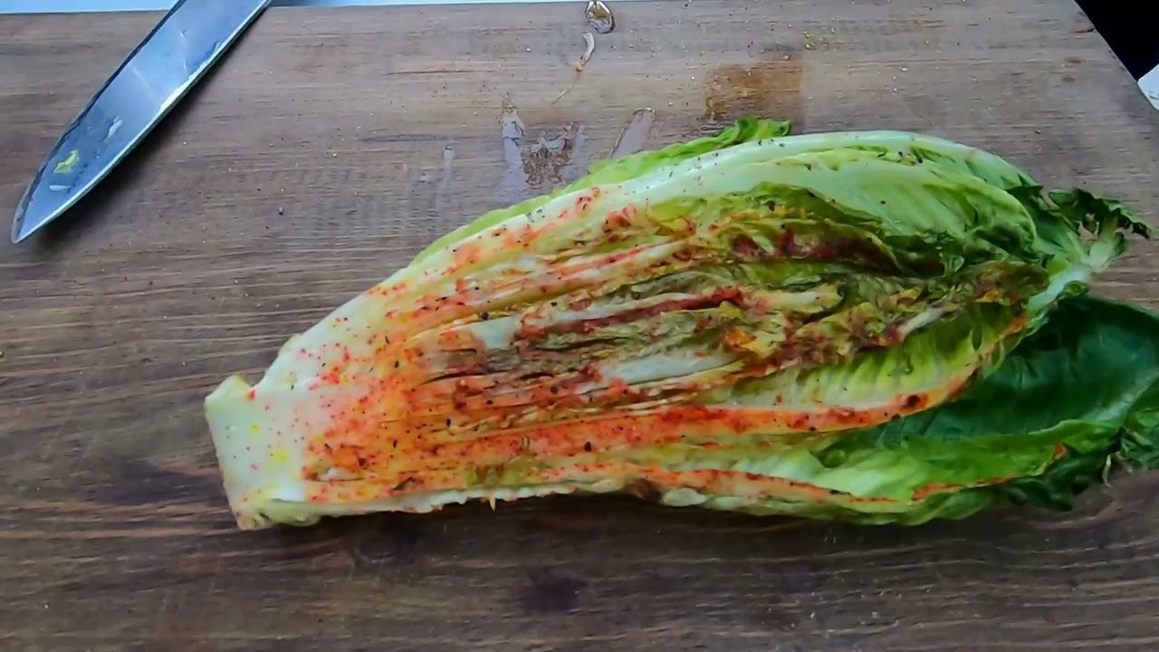 Corazón de Lechuga Asada Sazonada - Parrilleros Monterrey - YouTube