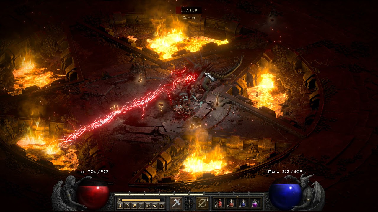 Diablo 2 Resurrected Diablo Hell Solo - YouTube