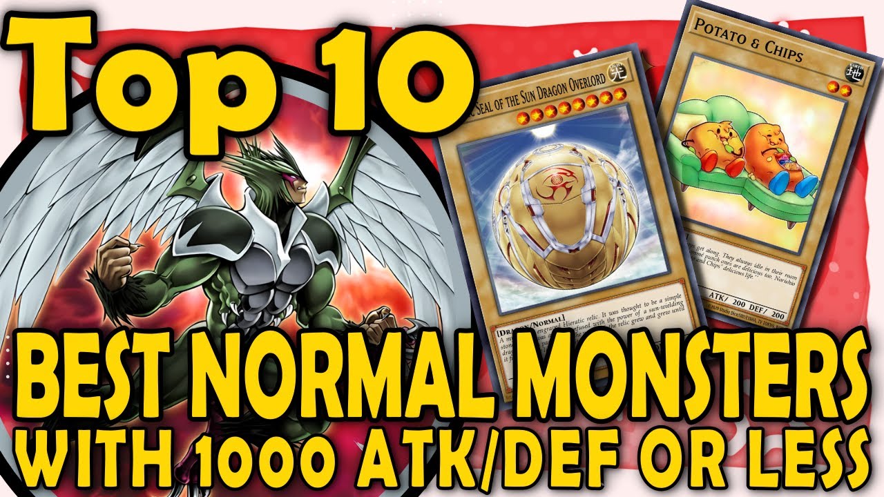 Top 10 Normal Monsters that have less than 1000 ATK/DEF - YouTube