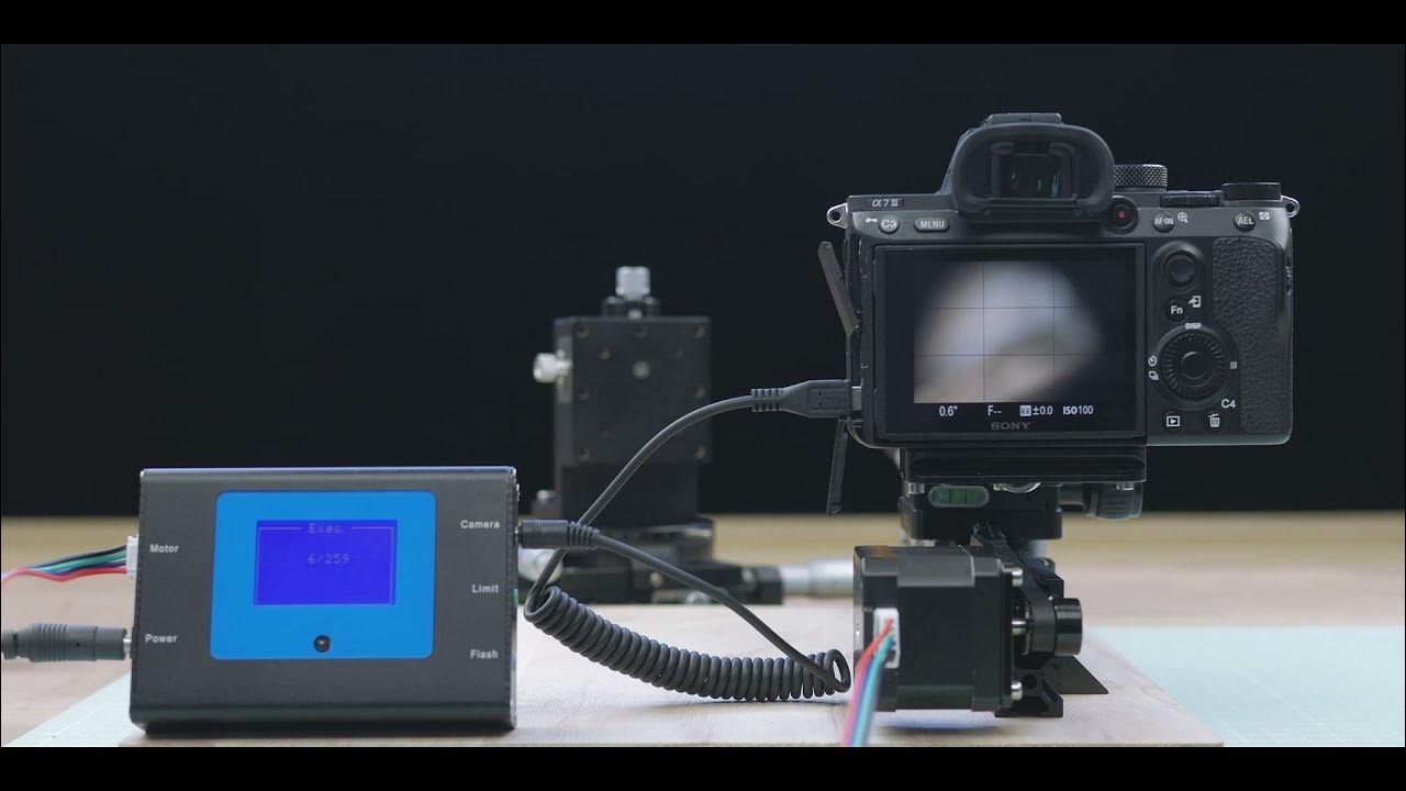 MJKZZ Belt Drive Rail And IR Focus Stacking Controller - YouTube